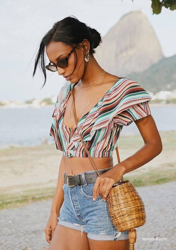 25 Stylish Summer Denim Shorts Outfit Ideas Inspired Beauty