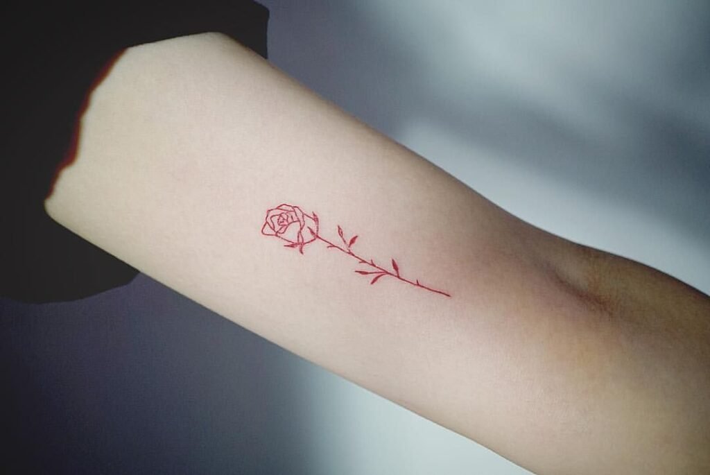 Cute Rose Tattoo Design - Inspired Beauty