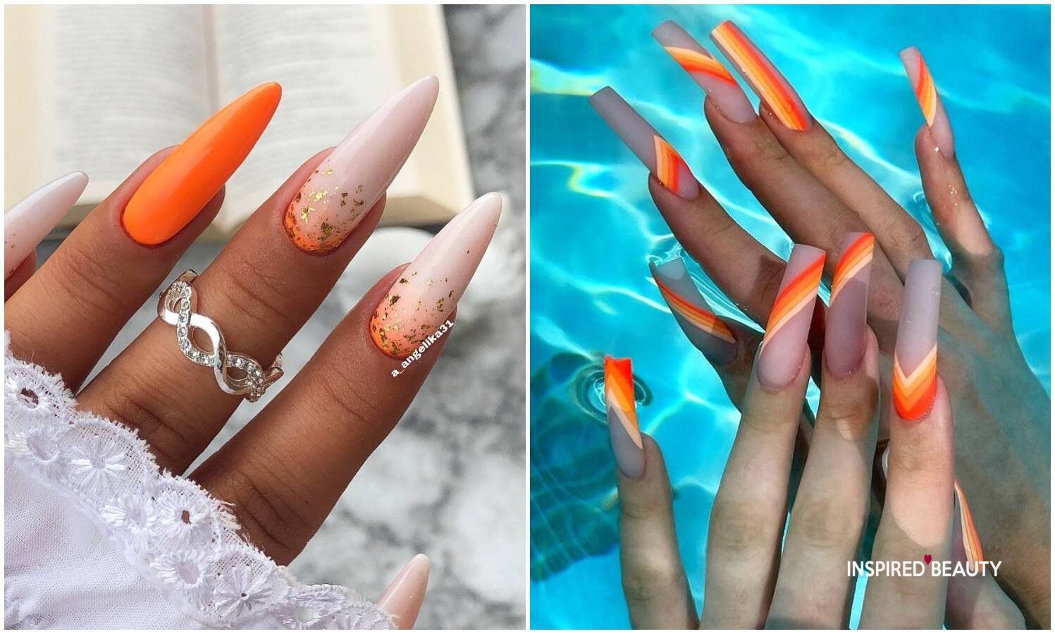 27 Orange Nail Designs to Capture All Fall Attention - Inspired Beauty