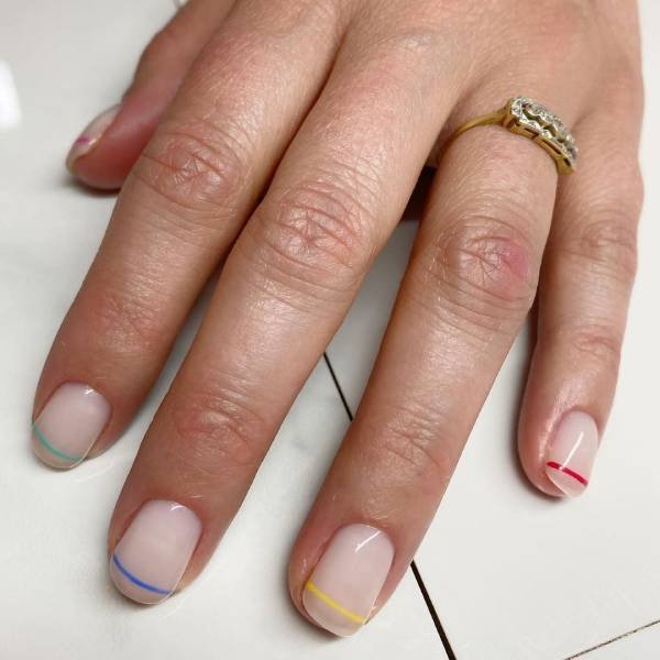 20 Best Simple Minimalist Nail Art - Inspired Beauty