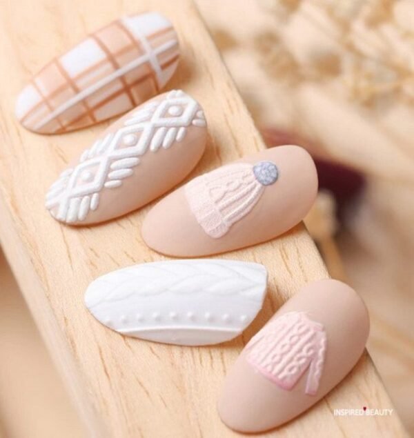 21 Sweater Nails Perfect for The Season - Inspired Beauty