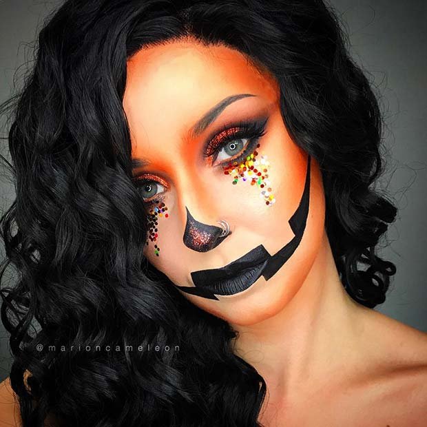 22+ Pumpkin Makeup Ideas for Halloween - Inspired Beauty