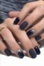15 Amazing Midnight Blue Nails For an Elegant Look