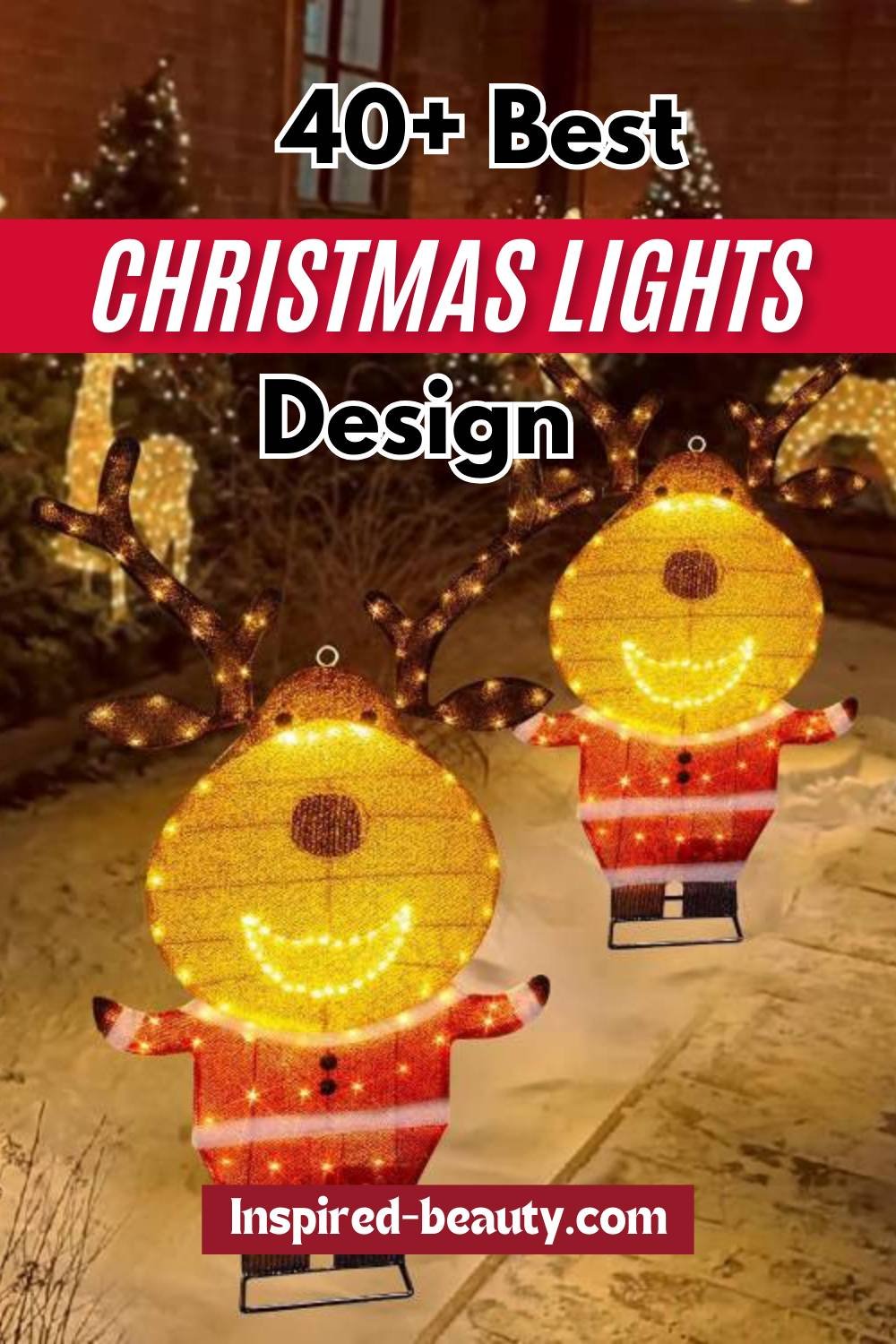 40 Festive Christmas Lights for Outdoor Decoration - Inspired Beauty