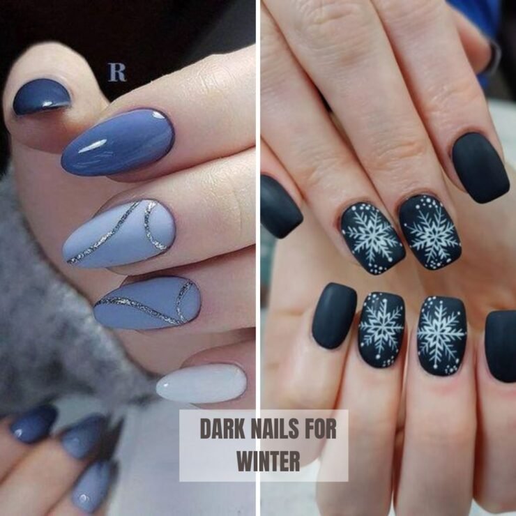 22 Gorgeous Dark Winter Nail Designs - Inspired Beauty