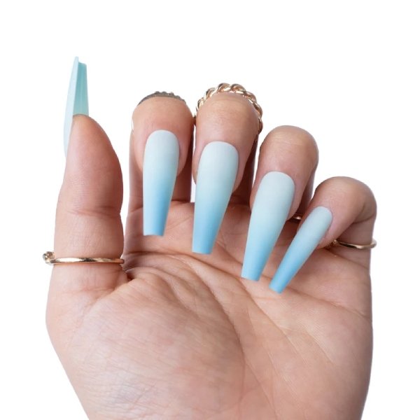 21 Cute Light Blue Nails For a Cute Look - Inspired Beauty