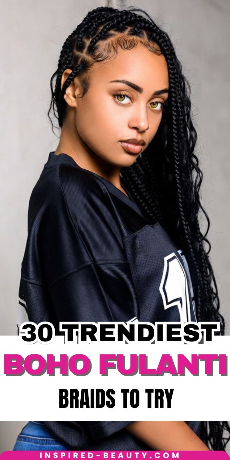 30 Trendiest Boho Fulanti Braids - Inspired Beauty