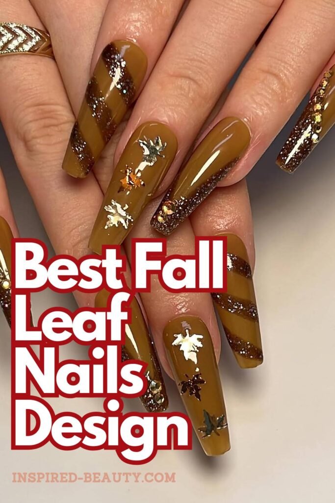 50 Best Fall Leaf Nails Design - Inspired Beauty