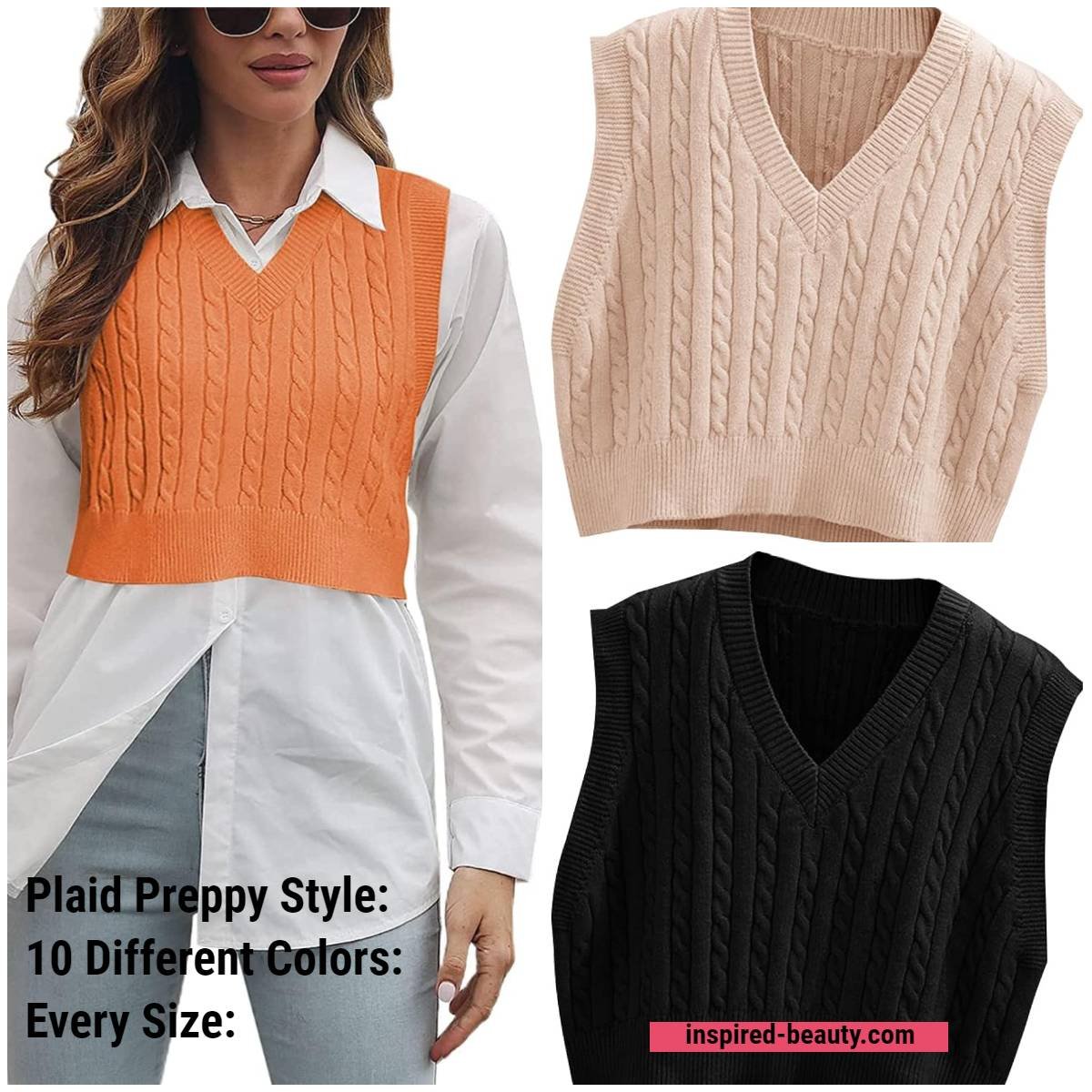 10 Best Women Sweater Vest to Shop - Inspired Beauty