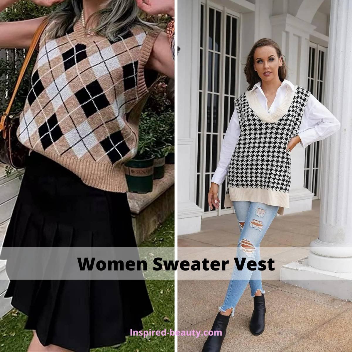 10 Best Women Sweater Vest to Shop - Inspired Beauty