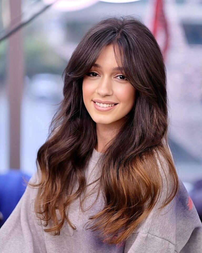 40 Trendy wispy curtain bangs long hair Ideas - Inspired Beauty
