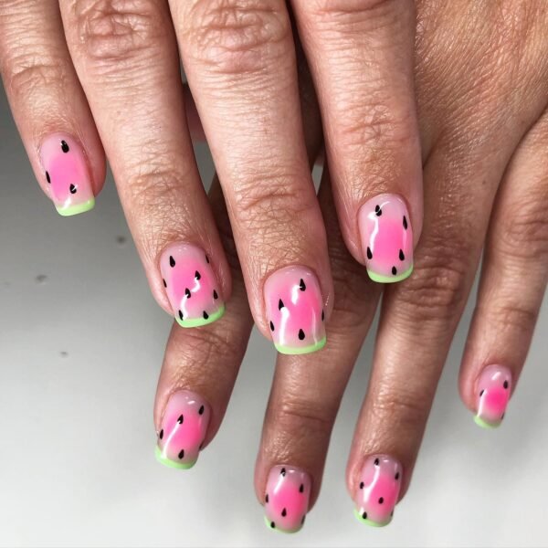 Watermelon Nails A Fresh and Fun Summer Design Trend - Inspired Beauty
