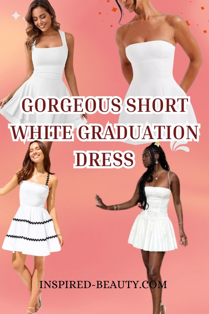Classy Short White Graduation Dress You Must See - Inspired Beauty