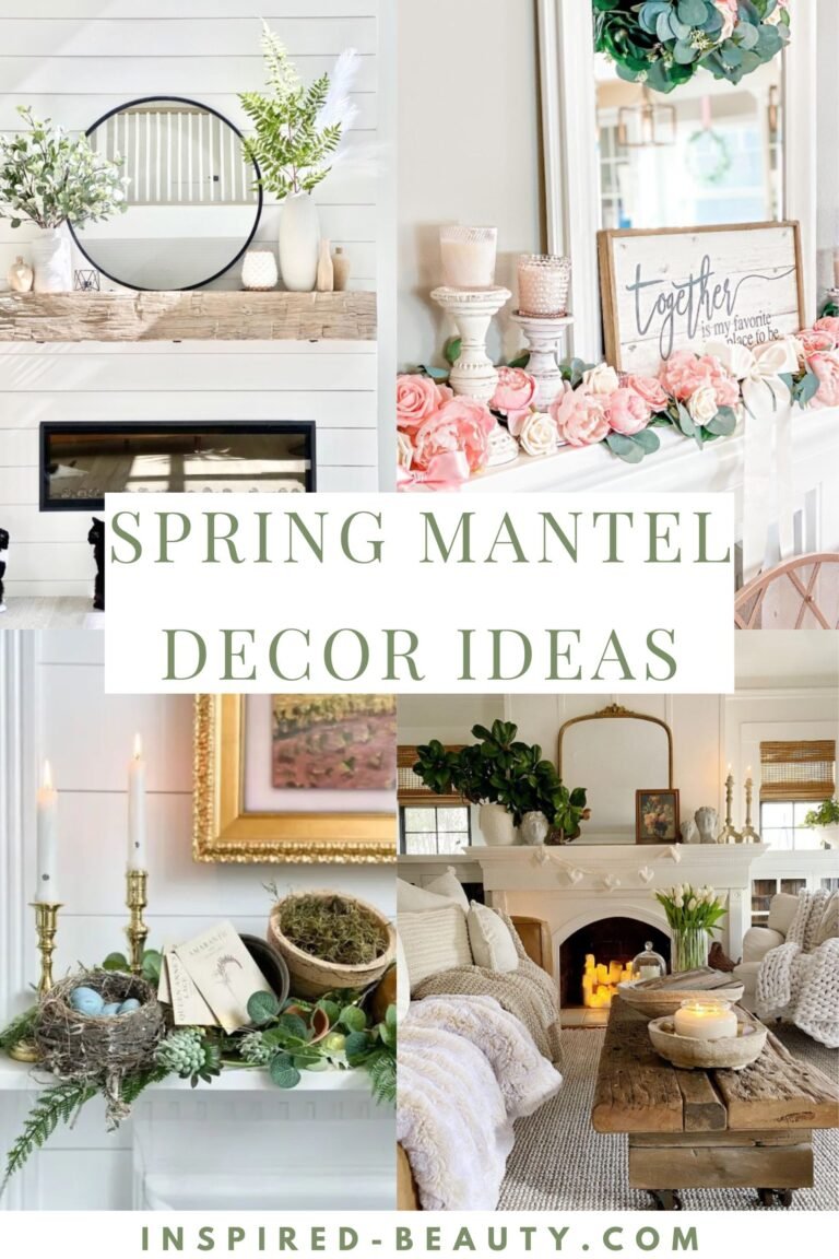 20 Spring Mantel Decor Ideas For a Fresh Seasonal Look - Inspired Beauty