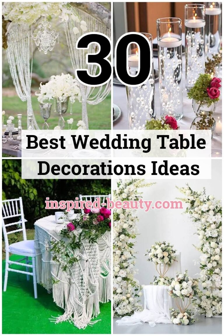 Trendy but Inspirational Wedding Table Decorations - Inspired Beauty