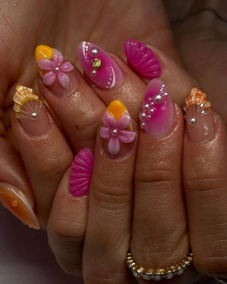 Fun Trendy Short April Nails - Inspired Beauty