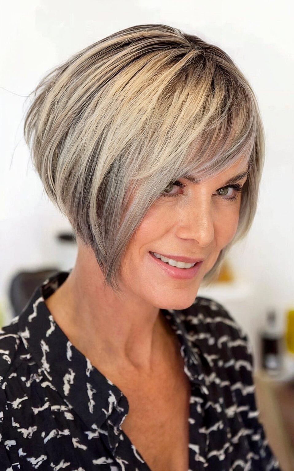 Short Stack Bob Haircuts for older women - Inspired Beauty