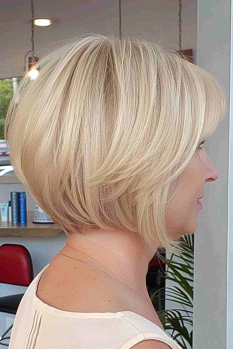 Short Stack Bob Haircuts for older women - Inspired Beauty
