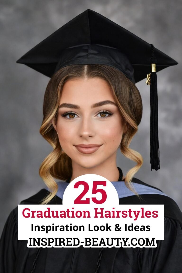 Graduation Hairstyles Inspiration 25 Looks for Your Big Day - Inspired ...